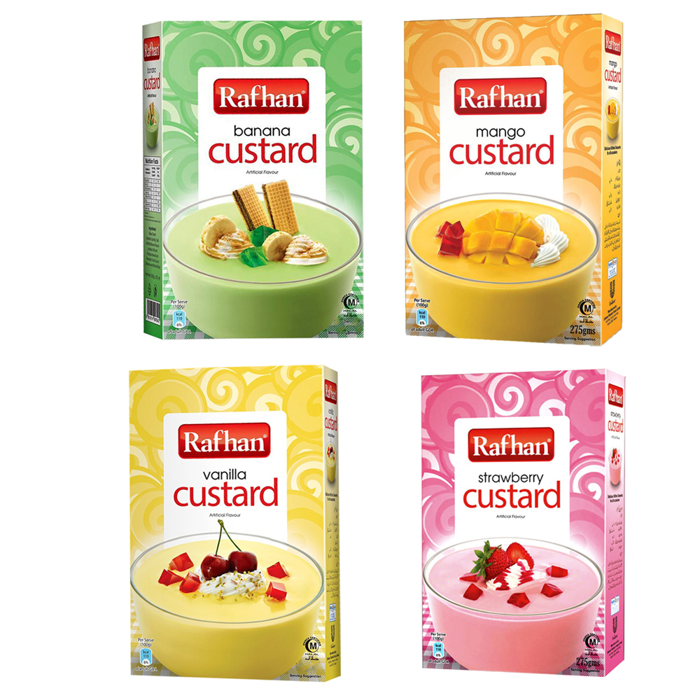 Rafhan Custard 275g Variety Pack - Bumper Wholesale